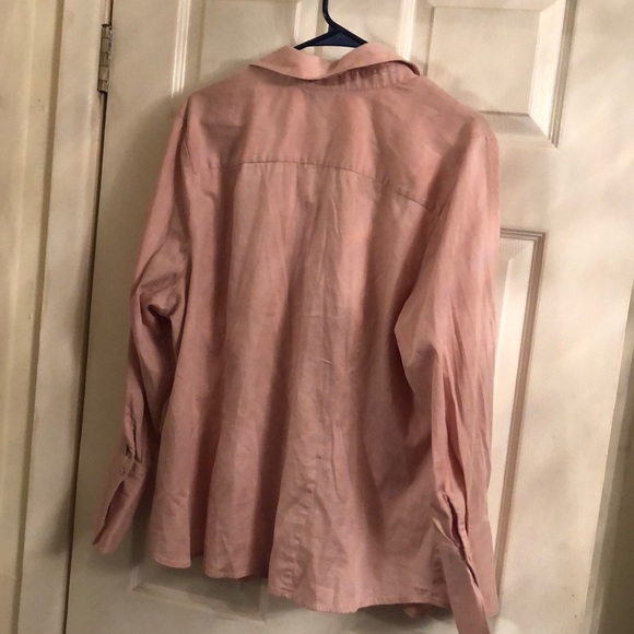 Lane Bryant | Tops | Lane Bryant Pink Cotton Button Down | Poshmark